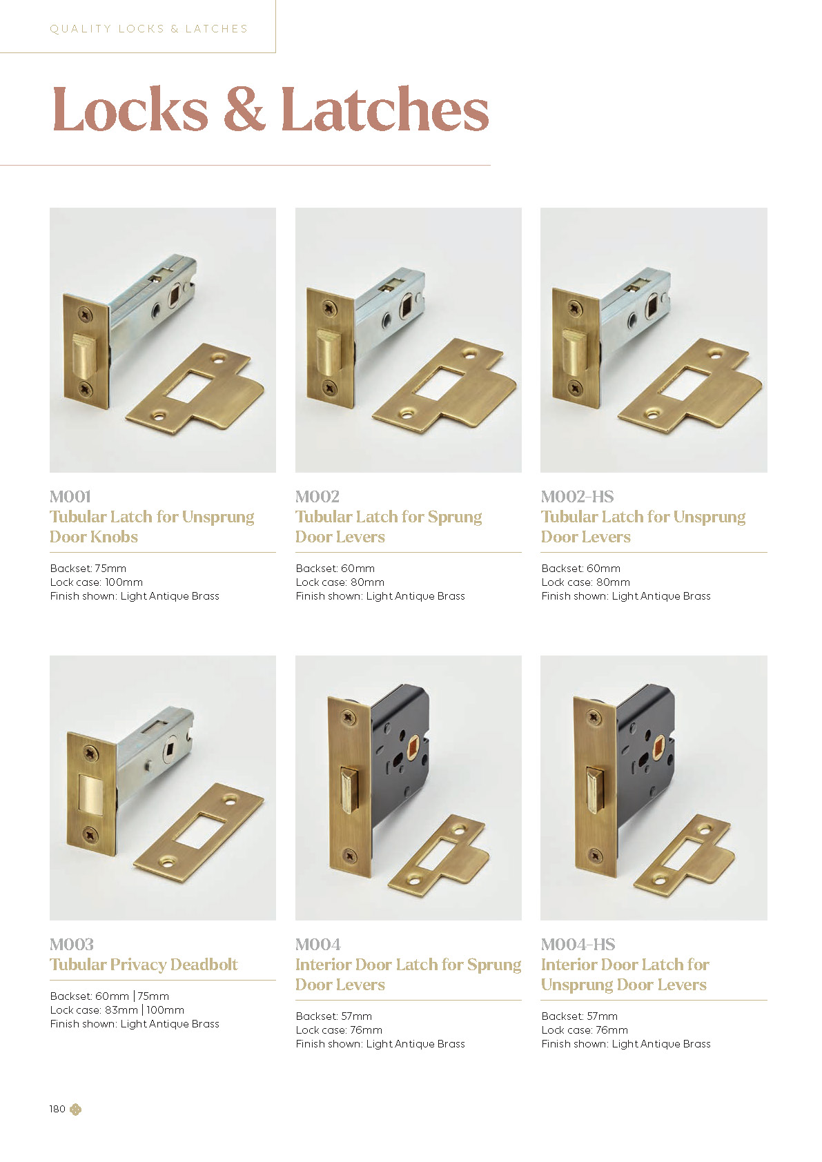 Locks and Latches Brochure