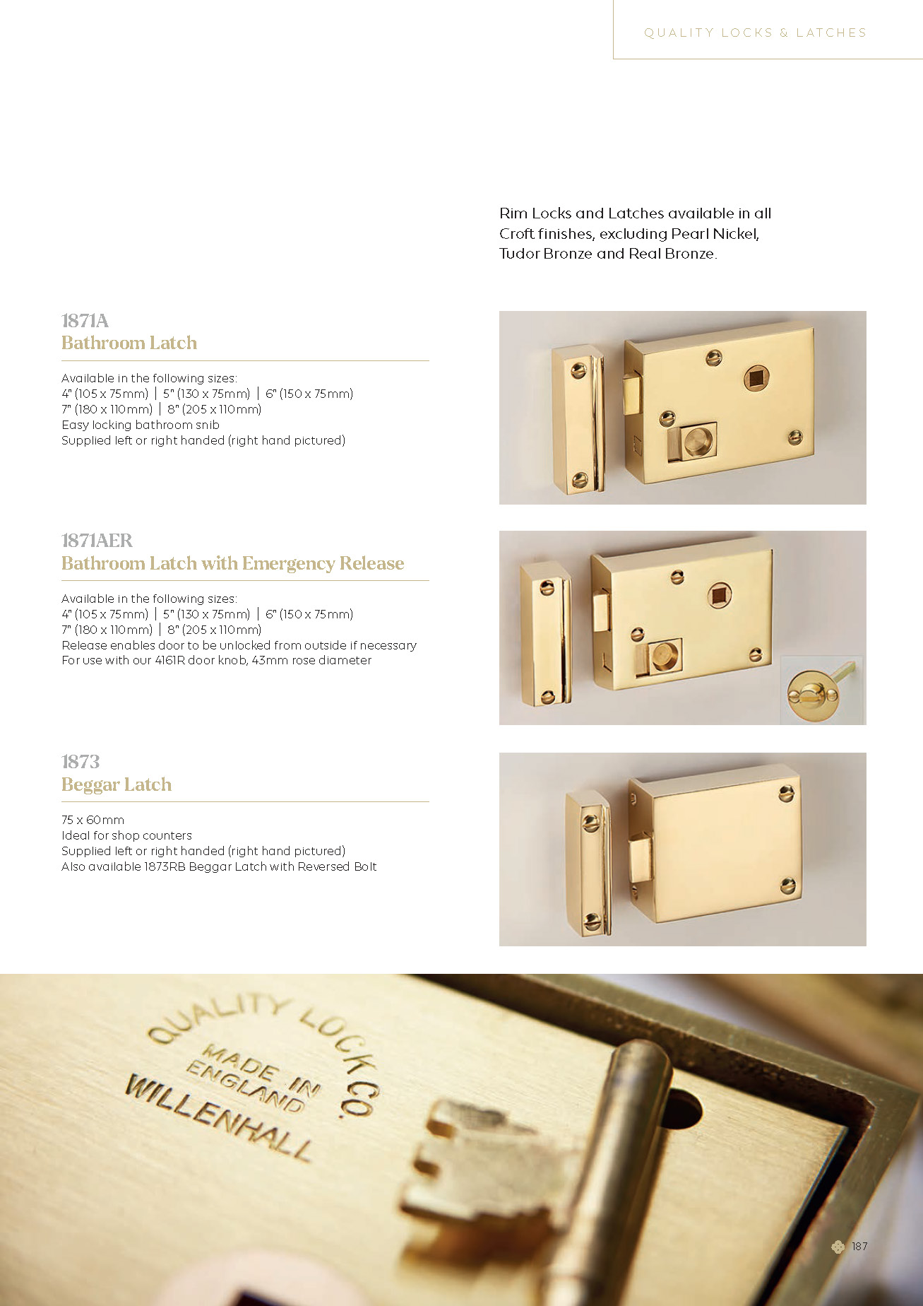 Locks and Latches Brochure