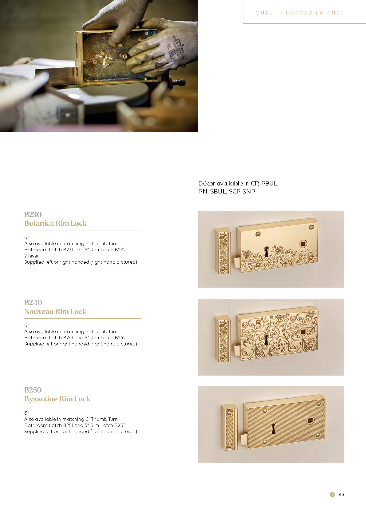 Locks and Latches Brochure
