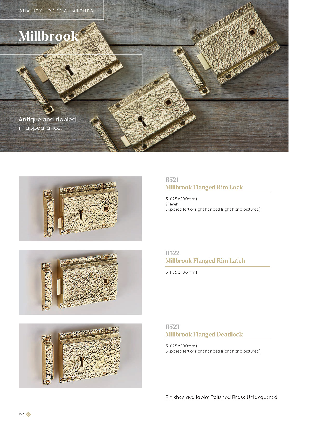 Locks and Latches Brochure