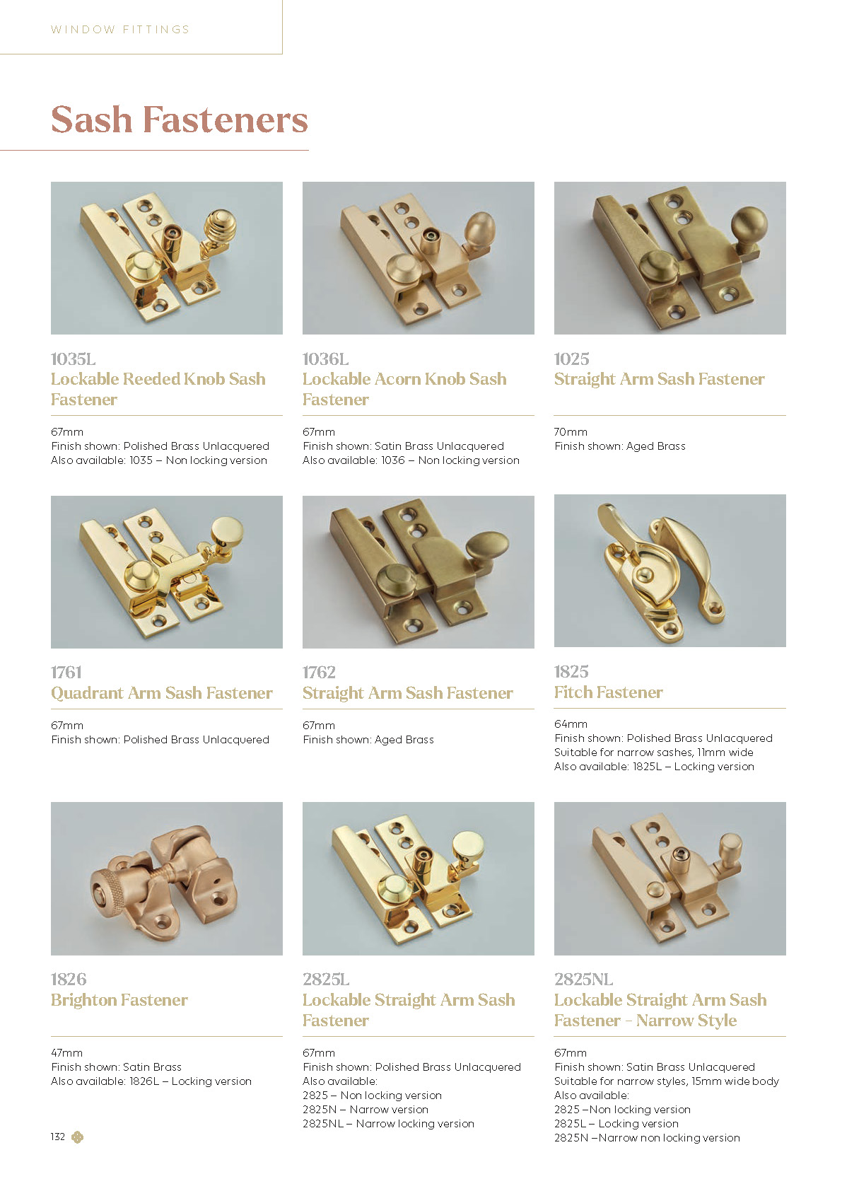 Window Fittings Brochure