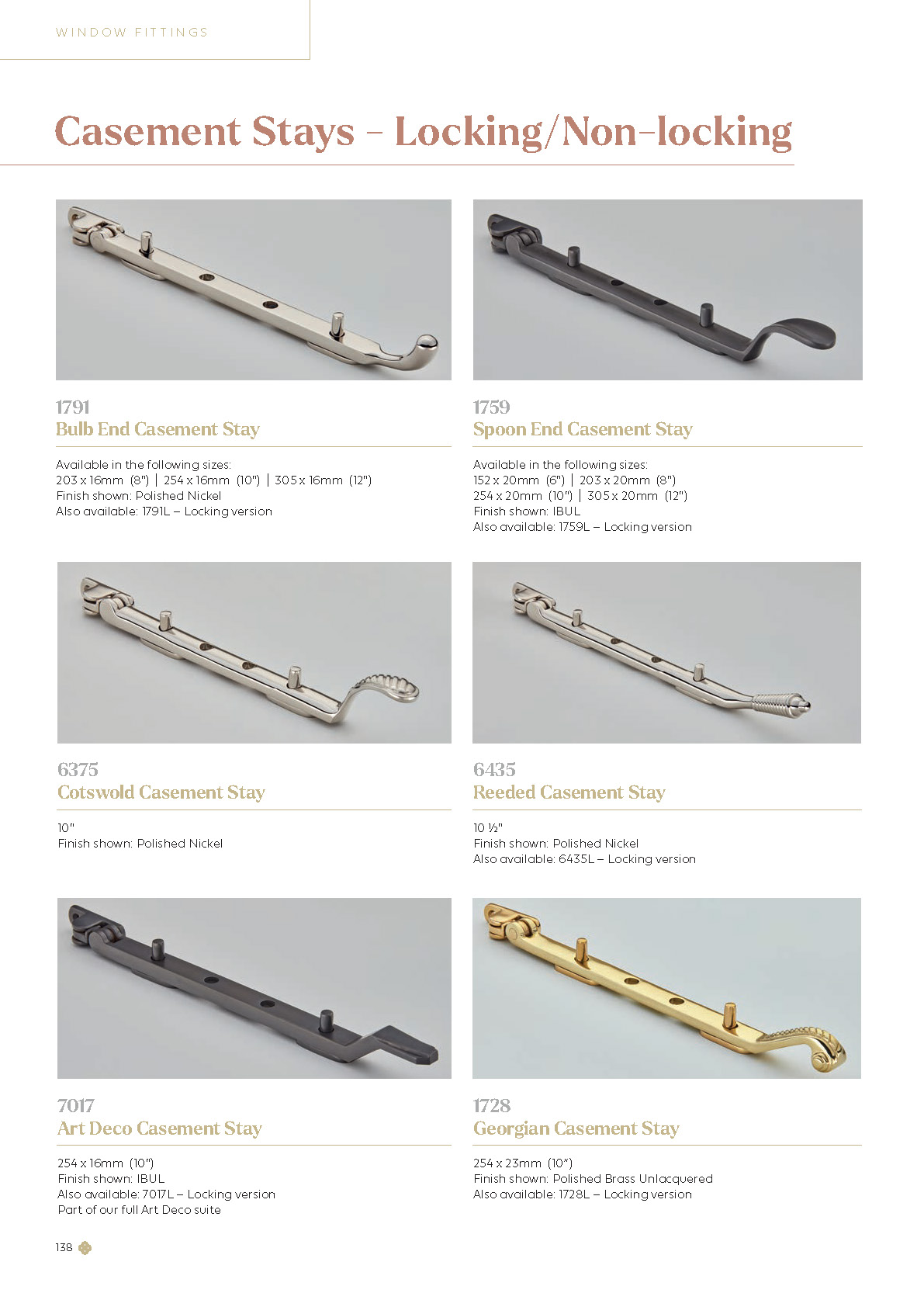 Window Fittings Brochure