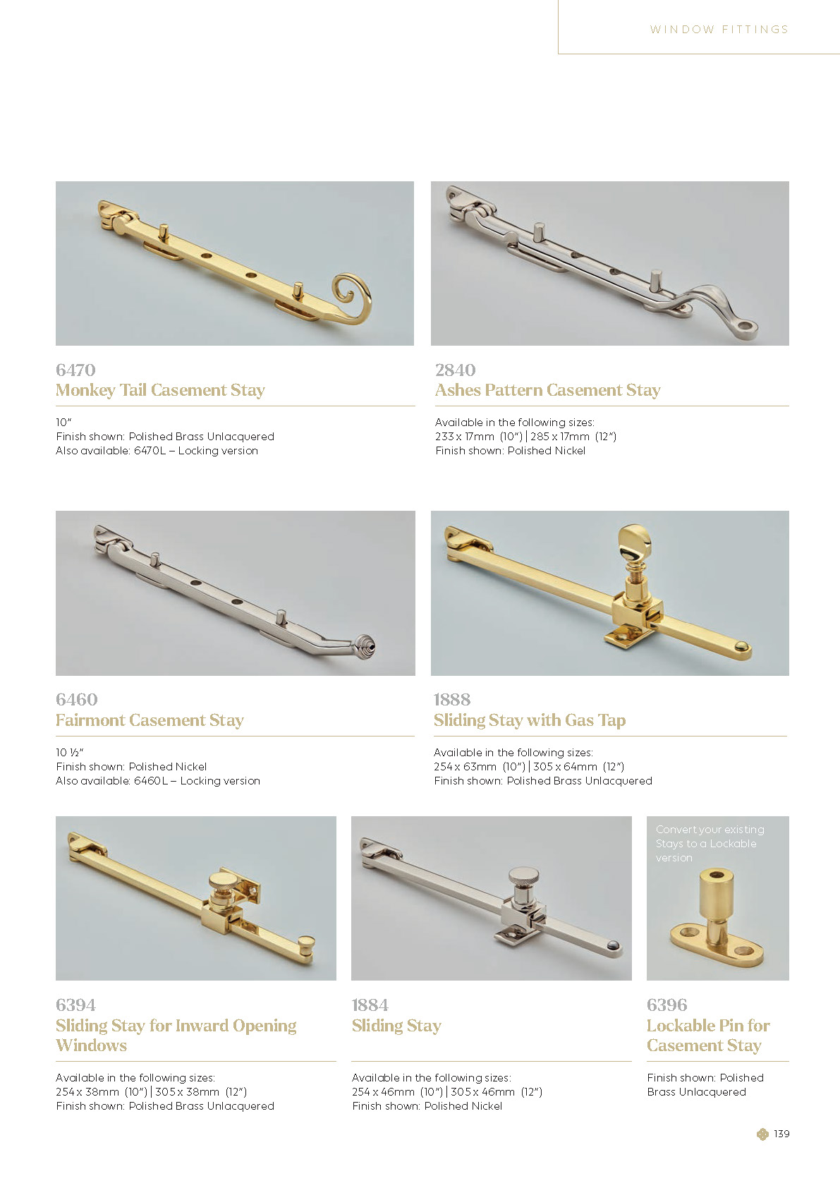Window Fittings Brochure