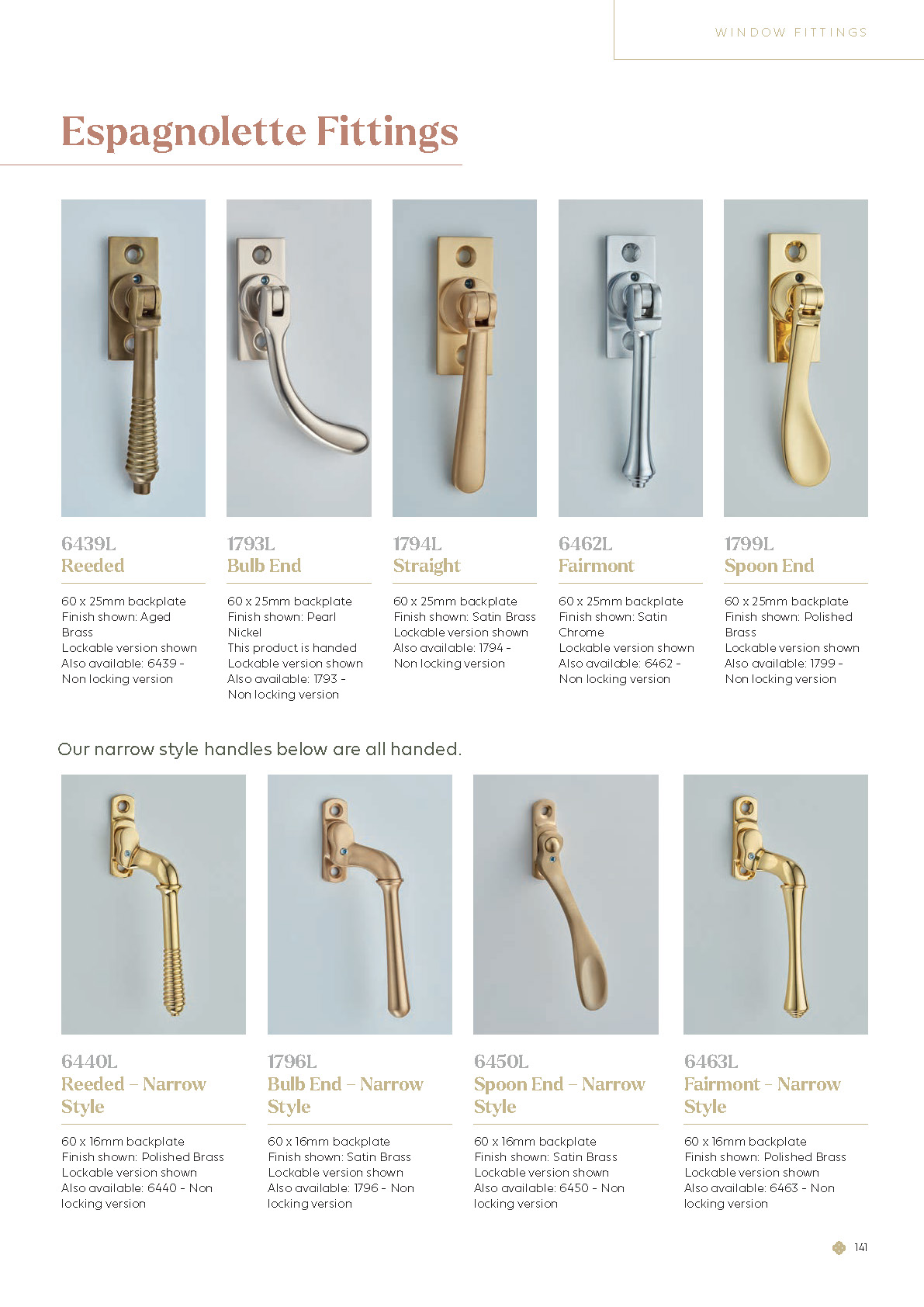 Window Fittings Brochure