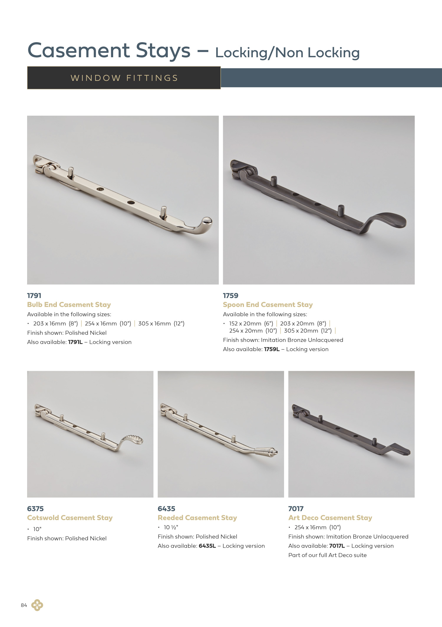 Window Fittings | Luxury Hand-Finished Window Fittings