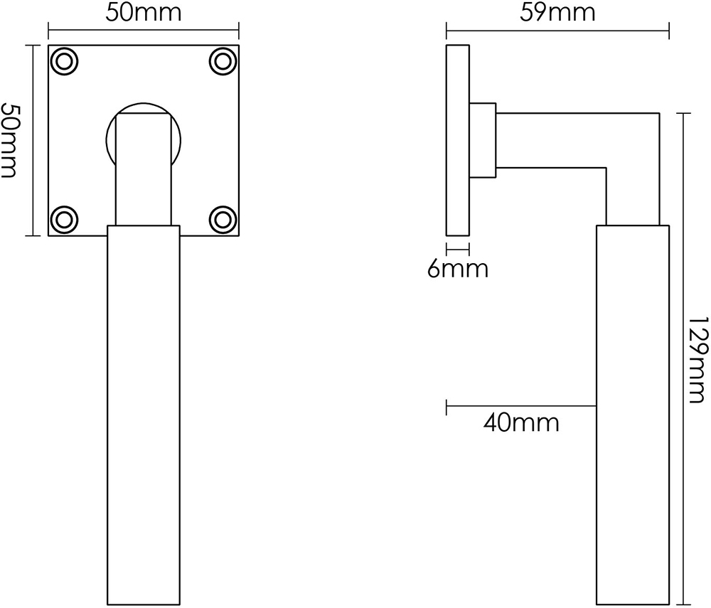 Bauhaus Gropius Lever Handle | Croft